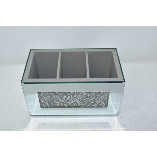 Silver Mirror Make Up Box Gift |Crystallized Mirrored Beauty box, Make ...
