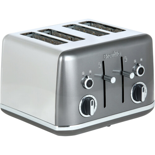 Breville Lustra Collection VTT853 4 Slice Toaster - Storm Grey on OnBuy