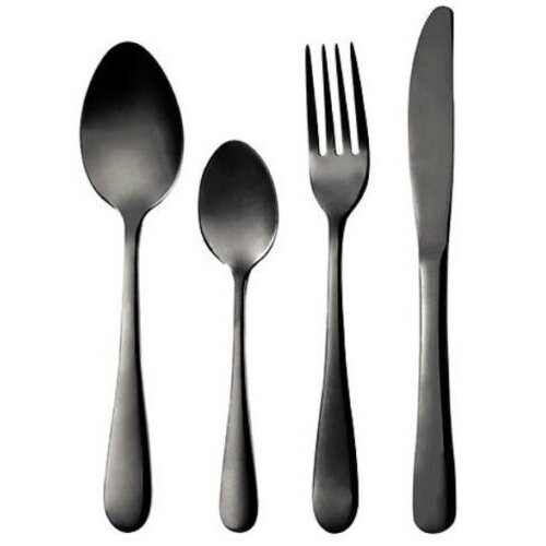 Bergner 24 Piece Stainless Steel Cutlery Set. High Gloss Stainless ...