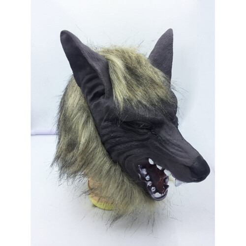 Scary Lion/Tiger/Wolf Head Full Face Horror Masquerade Masks Halloween ...