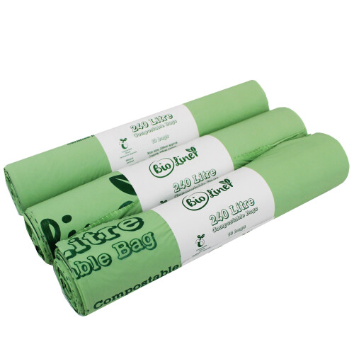 240 Litre Bioliner Compostable Wheelie Bin Liners 30 Bags (240L) on OnBuy