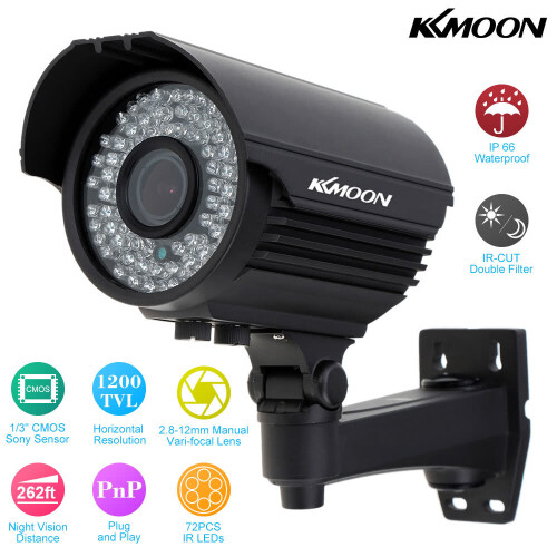 KKmoon TP-E225iRE Security Camera Waterproof Outdoor CCTV 1/3 Sony C on ...