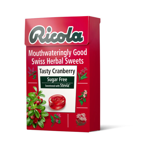 Ricola Tasty Cranberry Swiss Herbal Lozenges Sweet Sugar Free With Stevia 45g X 20 on OnBuy