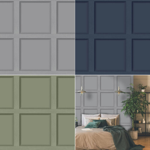 Holden Decor Modern Wood Panel 3D Effect Wooden Panelling Wallpaper ...