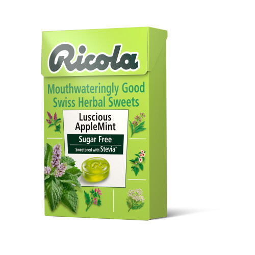 20 X Ricola Apple Mint Swiss Herbal Lozenges Sweets Sugar Free With Stevia - 45g on OnBuy