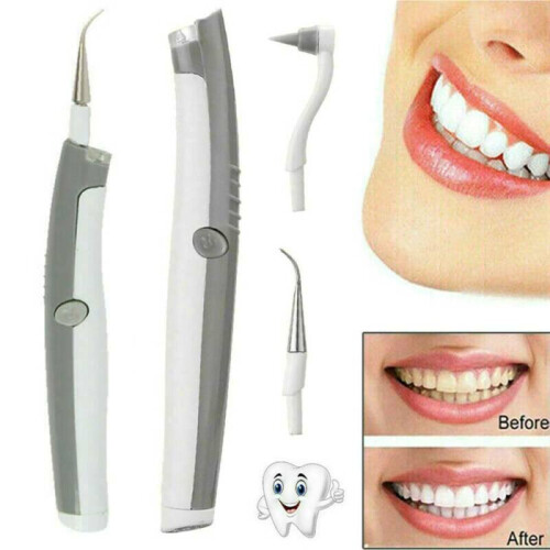 Electric Ultrasonic Tooth Cleaner Dental Stain Plaque Tartar Calculus ...