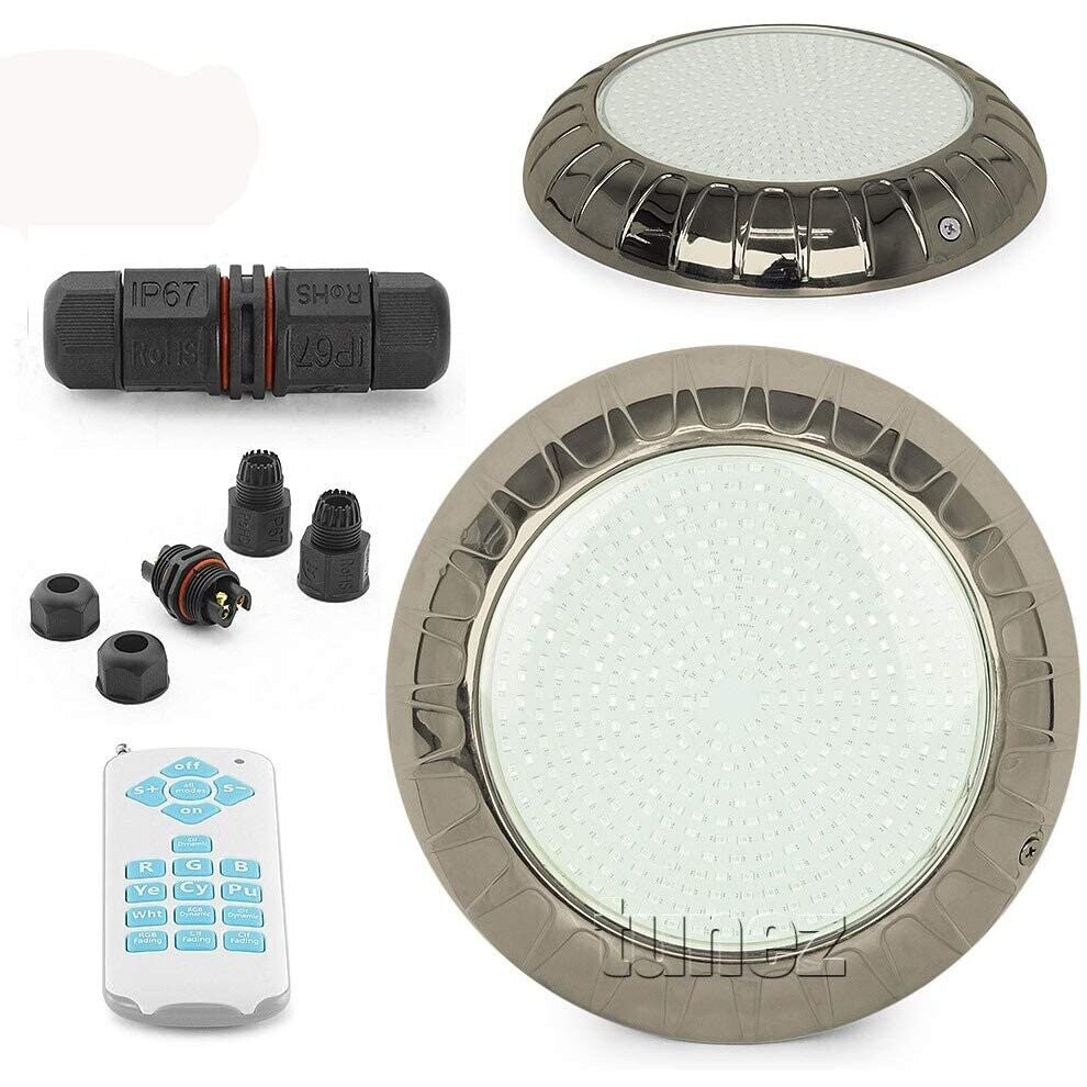 TUNEZ 18W 100% Resin Filled RGB LED Swimming Pool Spa Lighting ...