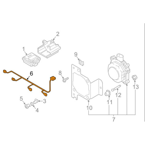 A4 B9 Front Bumper PDC Wiring Harness Loom 8W0971095A NEW GENUINE on OnBuy