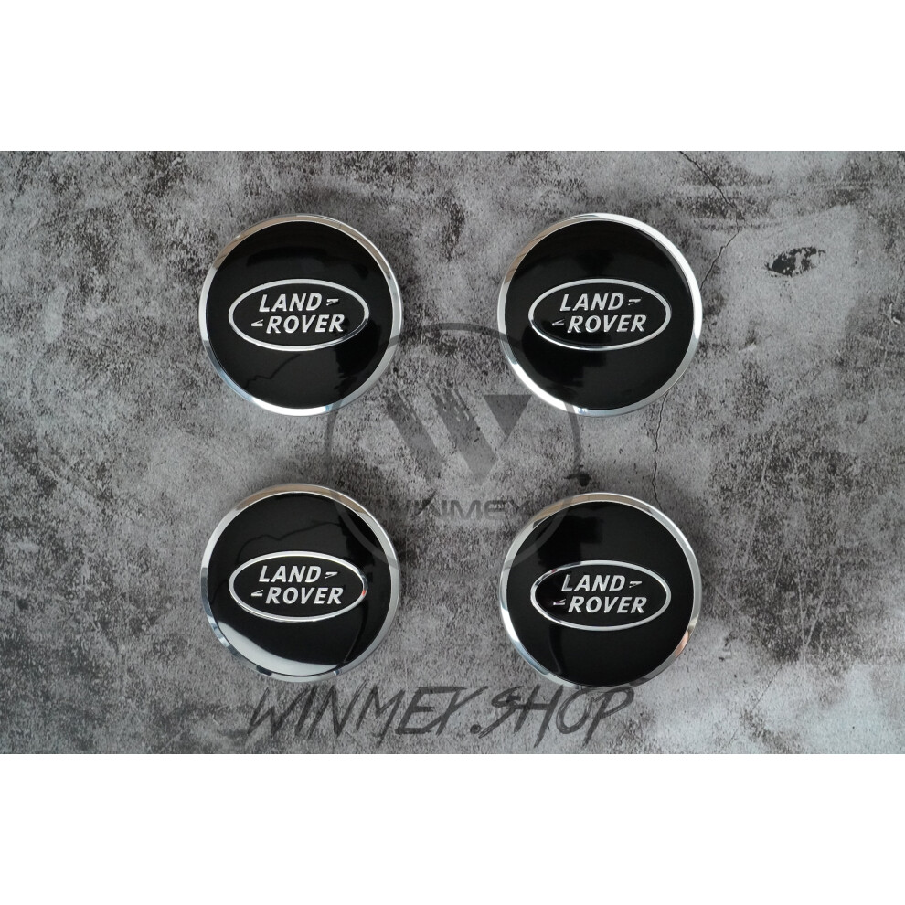 Set of 4 fully Black Land Rover alloy wheel caps 63mm on OnBuy