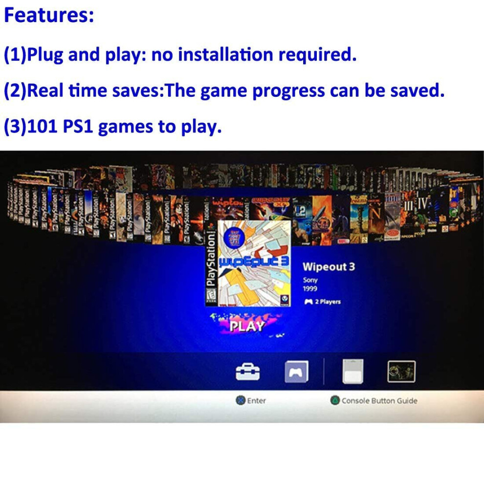 True Blue Mini - Crackhead Pack ( 64 GB ) 101 of the best PS1 games ...