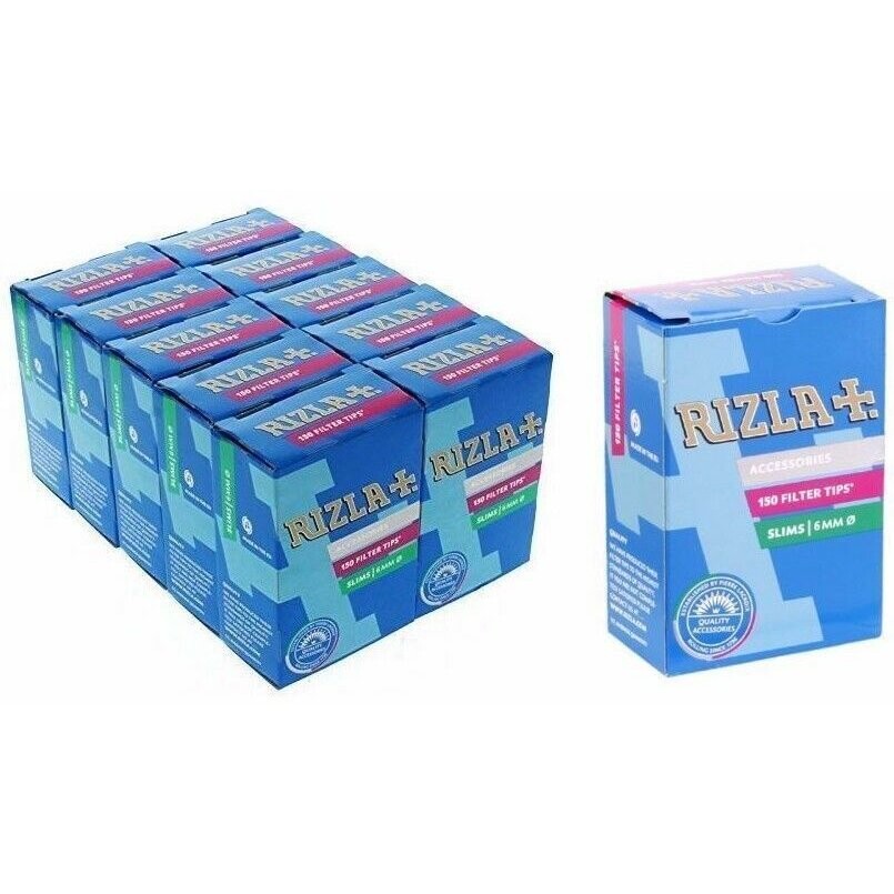 (40 Packs x 150 Filter Tips) RIZLA FILTER TIPS Slim Tips 6MM Cigarette ...