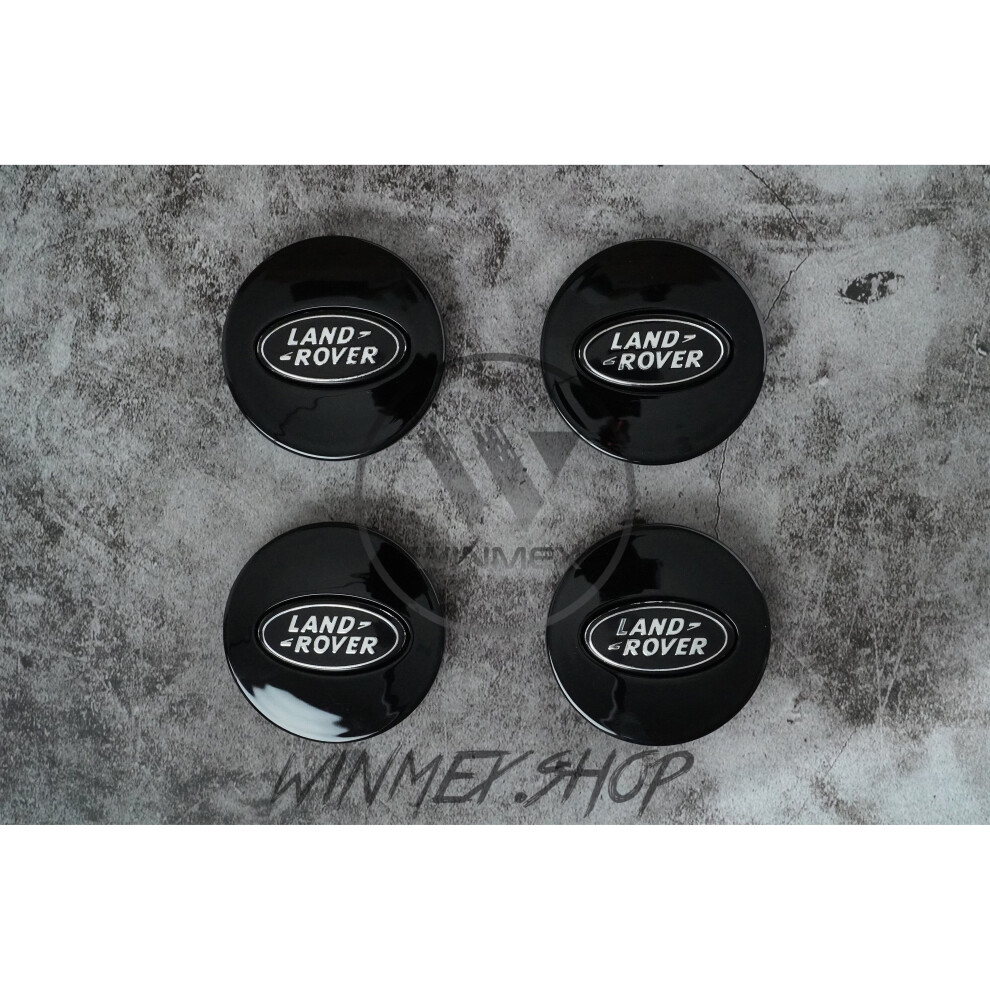 Set of 4 fully Black Land Rover alloy wheel caps 63mm on OnBuy