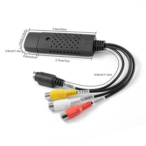 USB VHS To DVD Audio Video Converter Capture Full Scart Kit With Leads ...