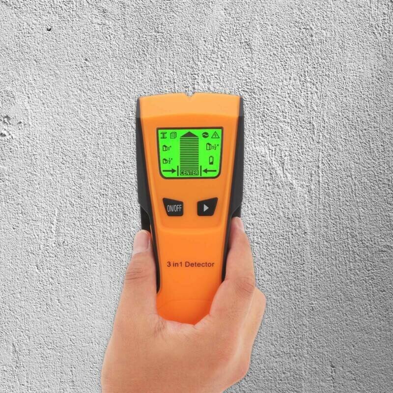 3 in 1 Wall Stud Center Finder Metal Live Wire Detector Wood Scanner on ...