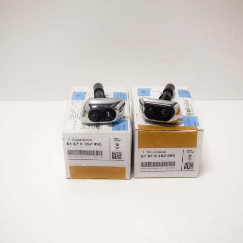 7 E38 Headlight Washer Nozzles Pair 61678352896 61678352895 NEW GENUINE ...