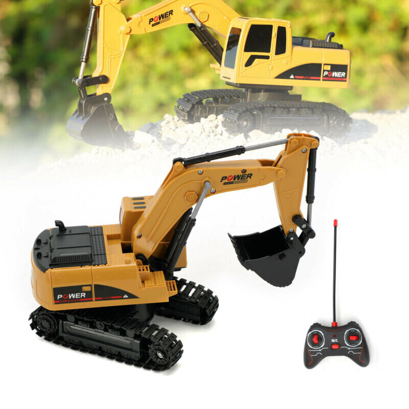 RC Excavator Crawler Remote Control Digger Truck Toy Car Xmas Digger on ...