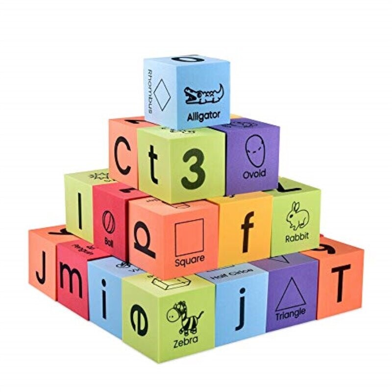 BOHS Foam Learning Blocks - Alphabets,Numbers,Shapes,Sight Words ...