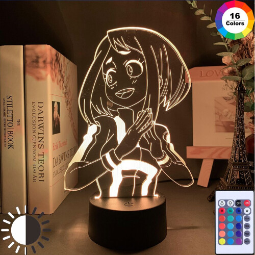 3D Lamp Anime My Hero Academia Ochako Uraraka Light Bedroom on OnBuy