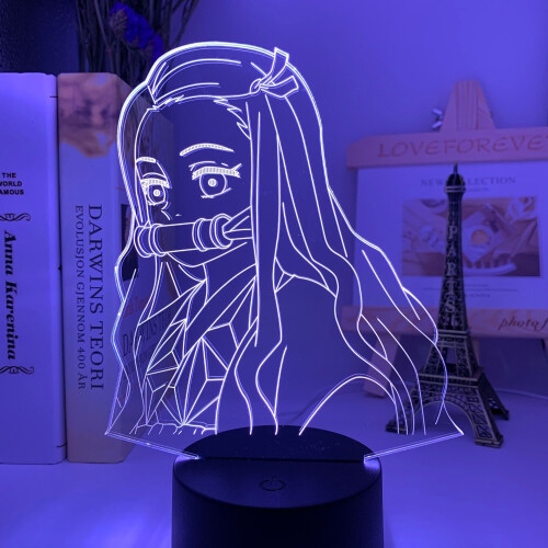 Kimetsu No Yaiba Nezuko Kamado Figure Led Night Light Bedroo on OnBuy