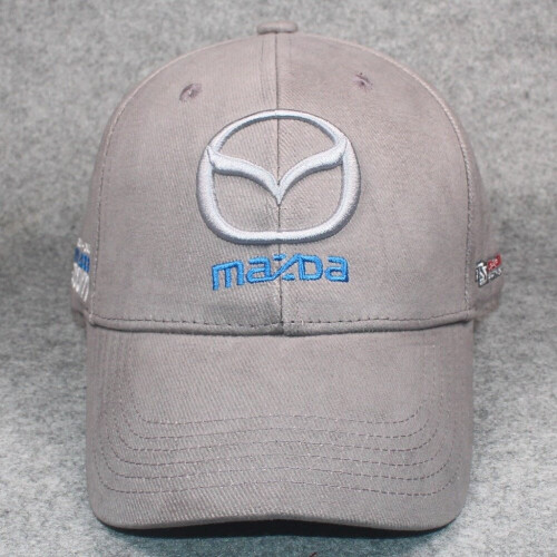 MAZDA Zoom-Zoom Cap Brand Car Baseball Sports Hat Grey With Car logo on ...