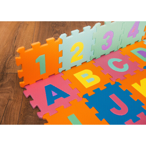 KIDS 40PC COLOURFUL FOAM ALPHABET SOFT JIGSAW PUZZLE PLAY LEARNING MAT ...