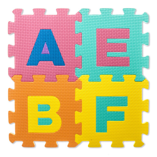 KIDS 40PC COLOURFUL FOAM ALPHABET SOFT JIGSAW PUZZLE PLAY LEARNING MAT ...