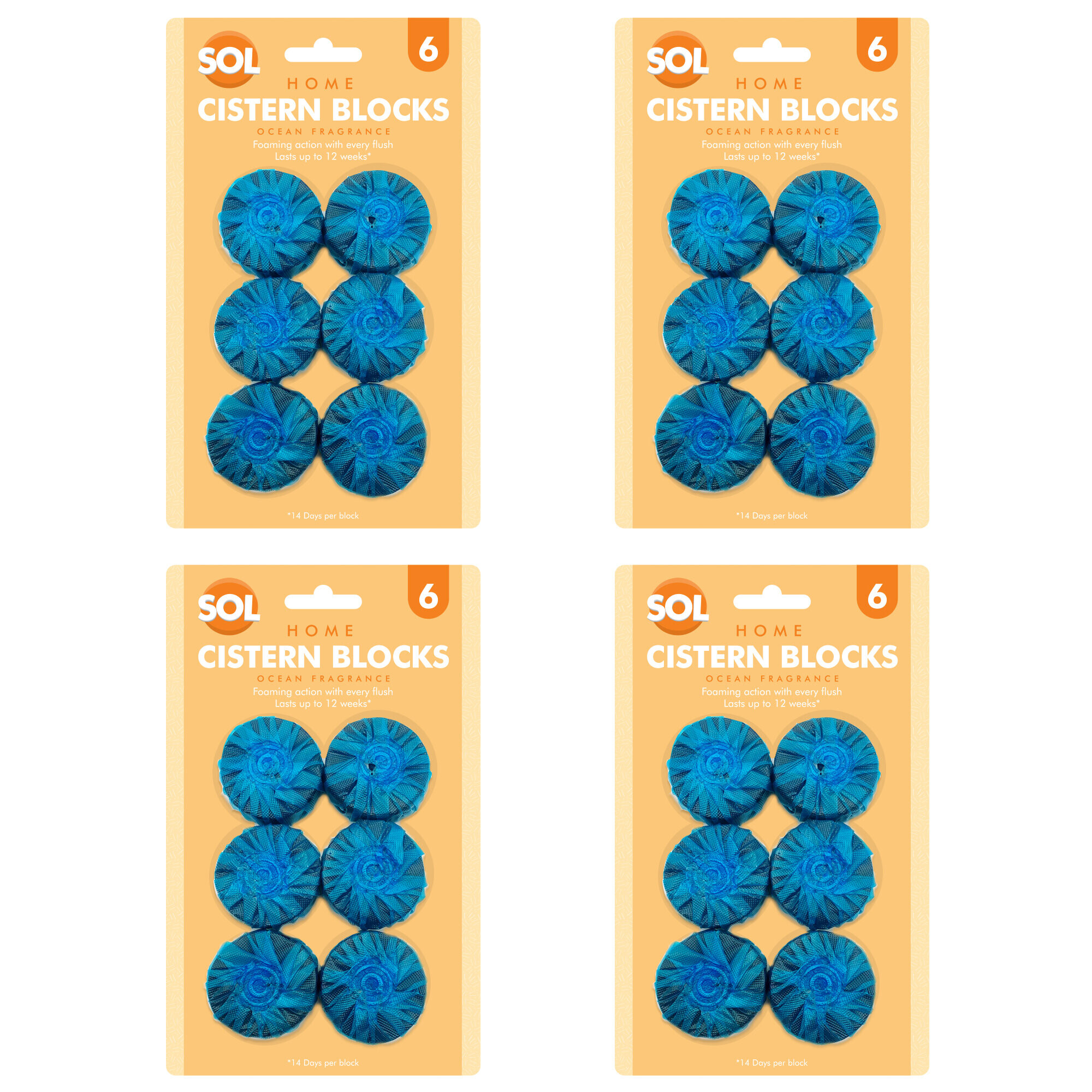 24pk Toilet Bowl Freshener | Each Pack Lasts For 12 Weeks | 24 Blocks ...