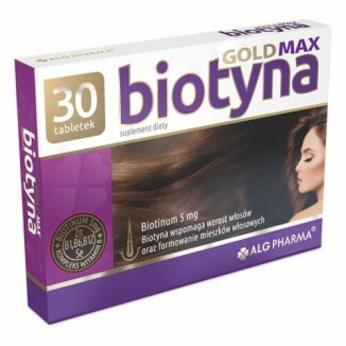 Biotyna Gold Max 30 tablets For skin, hair and nails Biotin, Biotebal ...