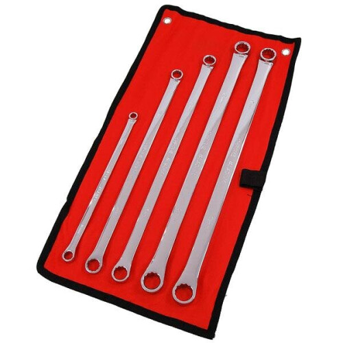 Spanner Set 5pc Extra Long (Ring Spanner - Metric - Fully Polished ...