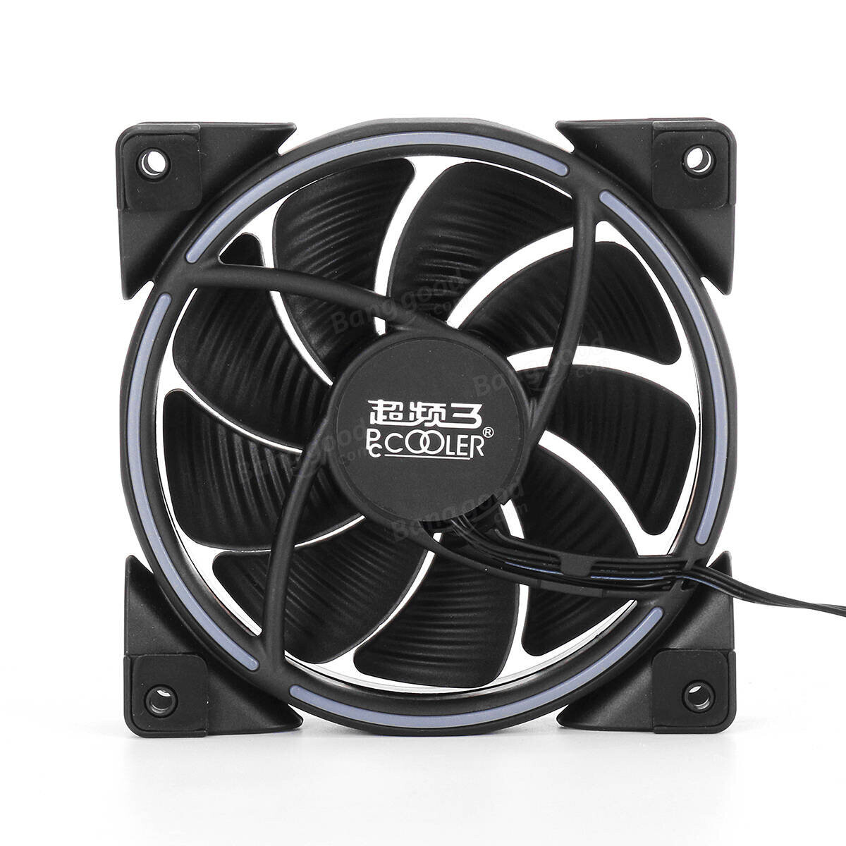 12V DC 12cm Both Side RGB Light Computer Case Cooling Fan D Port 4Pin ...