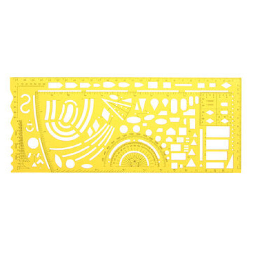 2 Pcs Military Map Marking Drawing Template KT Soft Plastifc Ruler ...