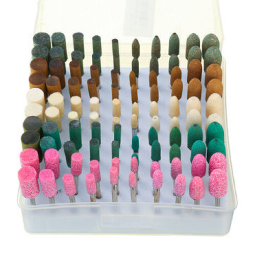 100pcs 5 Different Assorted Mounted Point Stone Rubber Grinding Head ...