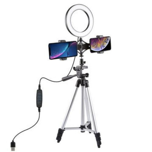 PKT3034 4.7 Inch USB Video Ring Light with Tripod Light Stand Dual ...