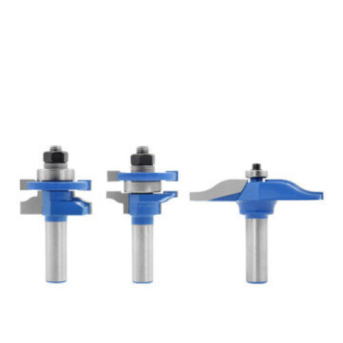 3Pcs 1/2 Inch Shank Style and Rail Assemble Rasied Panel Router Bit ...