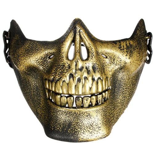 Airsoft Half Face Protective Skeleton Skull Gear Motorcycle Mask on OnBuy