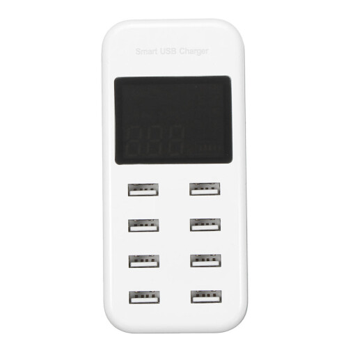 LED Multi USB Charger 8-Port Smart Fast Desktop Hub Wall Charger ...