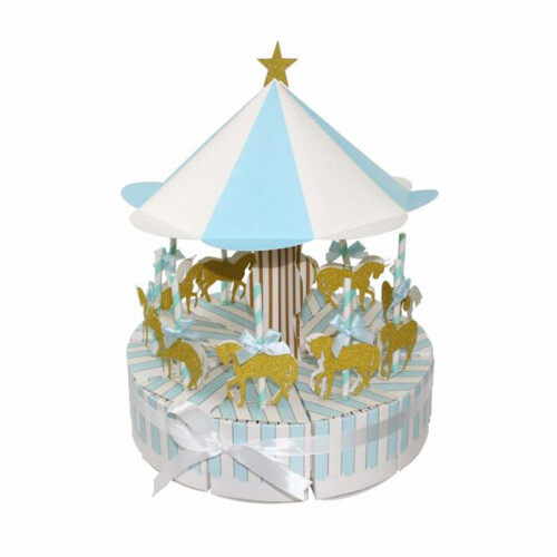 DIY Ribbon Carousel Candy Box Sweets Gift Boxes Wedding Party Baby ...