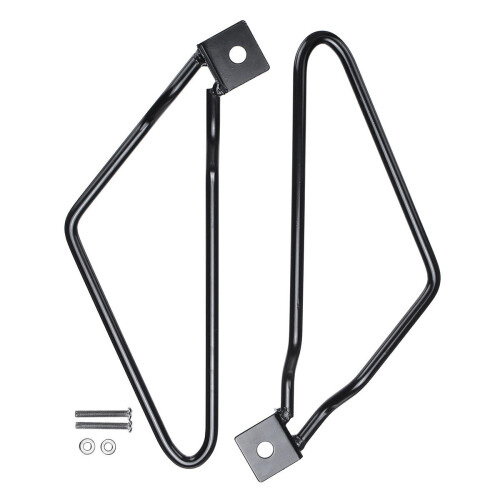 Pair Left Right Motorcycle Saddlebags Bracket Rack Pannier Support Bars ...