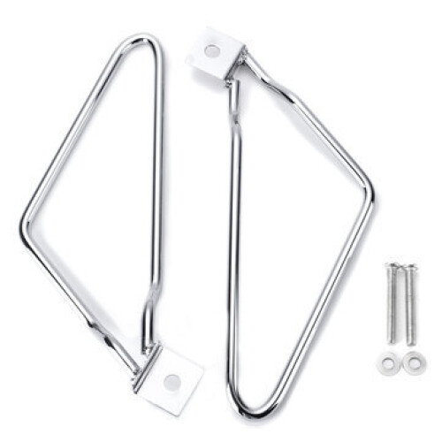Pair Left Right Motorcycle Saddlebags Bracket Rack Pannier Support Bars ...