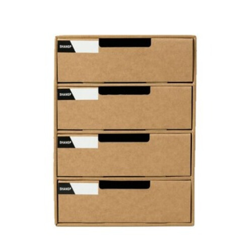 A4 Paper Desktop Parts Storage Box Student File Storage Finishing Box ...