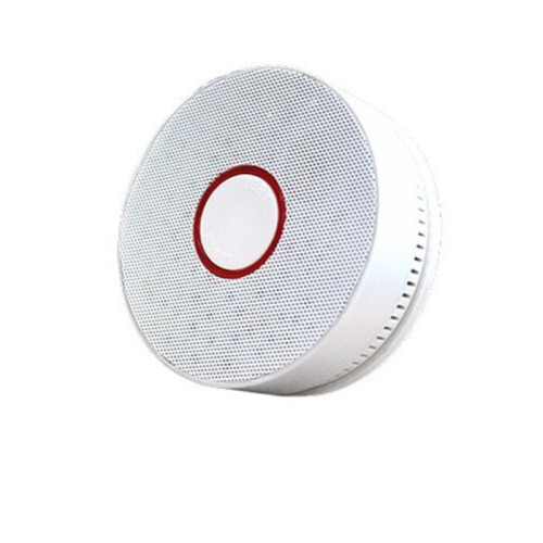 Fire Smoke Detector & Alarm Battery-Operated with Sound LED Flash WHITE ...