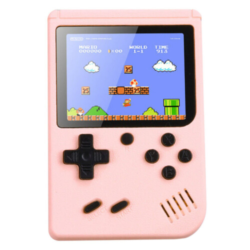 (Pink) Handheld Video Game Console With Built-In Games on OnBuy
