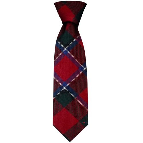 Gents Neck Tie Sinclair Red Modern Tartan Lightweight Scottish Clan Tie ...