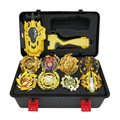 8x Beyblade Burst Gold Gyro Set w/ Grip Launcher on OnBuy