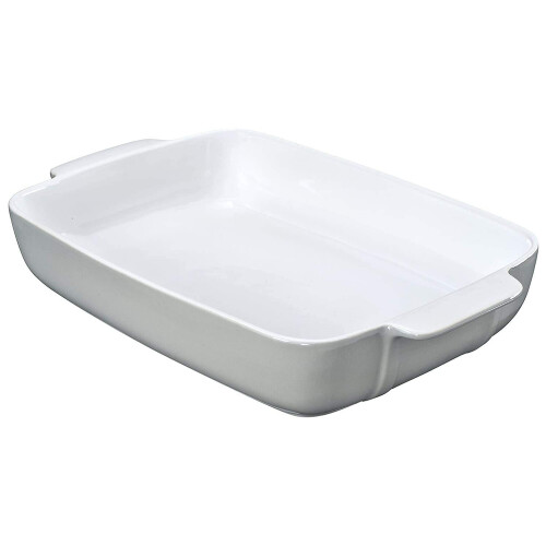 Pyrex Signature Ceramic Rectangular Roaster with Grips 30 x 22cm Grey ...