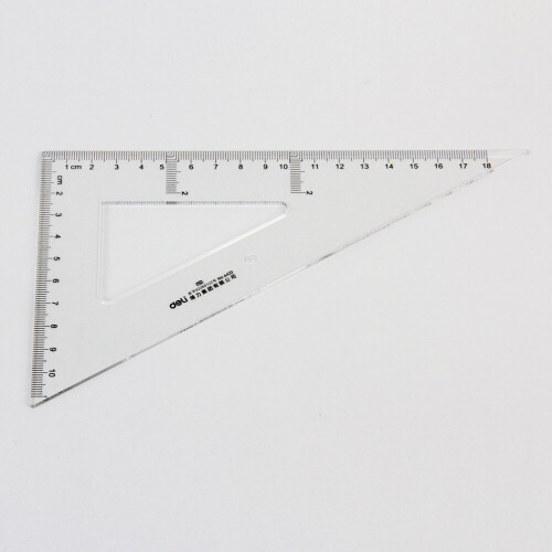 Plastic triangle rulers set large right-angle ruler transparent simple ...
