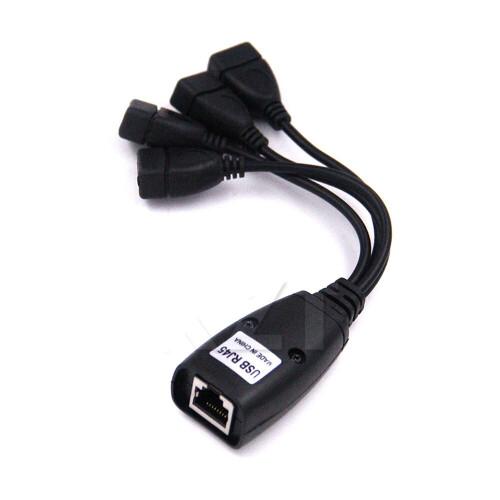 1set RJ45 to USB Extension Cable USB to rj45 Adapter 4 USB 2.0 Ethernet ...