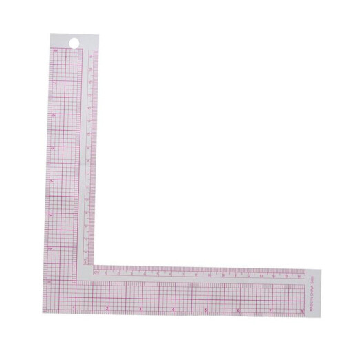 3Pc Plastic L-Square Shape Ruler French Curve Sewing Sewing Craft ...