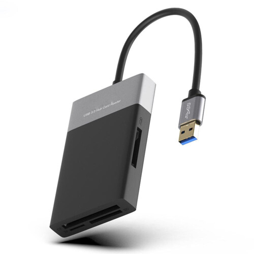 6 In 1 Multi Memory Card Reader ABS Aluminum Alloy Shell PVC Wire ...