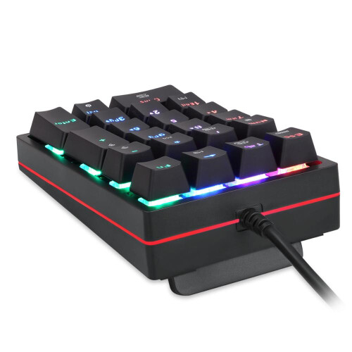 K24 USB Wired Mechanical Numeric Keypad 21 Keys Mini Numpad RGB ...